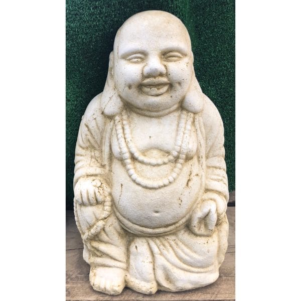 Buddha with Beads Small Concrete Statue 7634 | Wantirna Garden ...